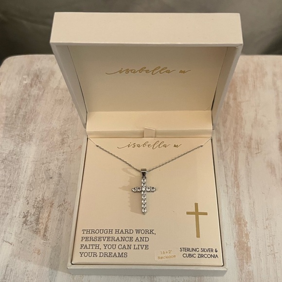 Isabella M | Jewelry | Isabella M Cross Necklace | Poshmark